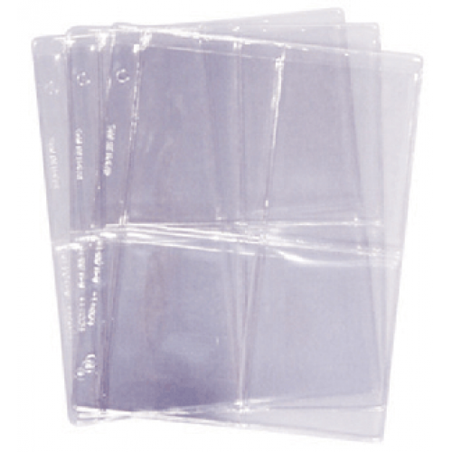 Stock Vinyl Dansco Album 4 Pocket Baseball Card Page