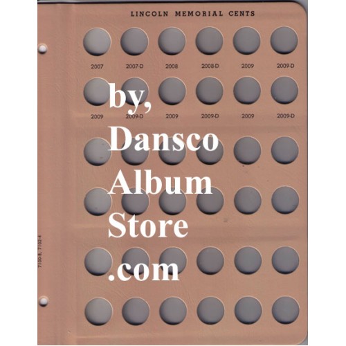 7100 Lincoln Cents 1909-2009 BU Only Dansco Album